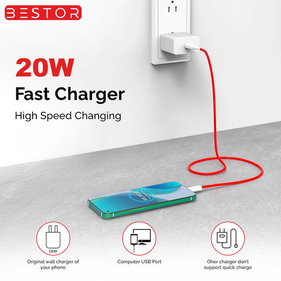 Bestor Type C Fast Cable | 20W Charge & Fast Charging Sync Cable