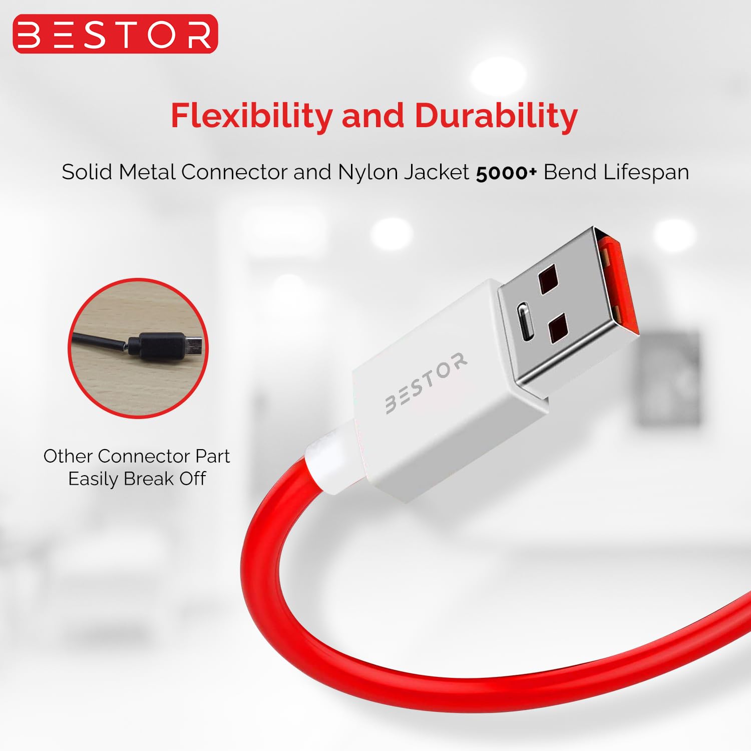 Bestor Type C Fast Cable | 20W Charge & Fast Charging Sync Cable