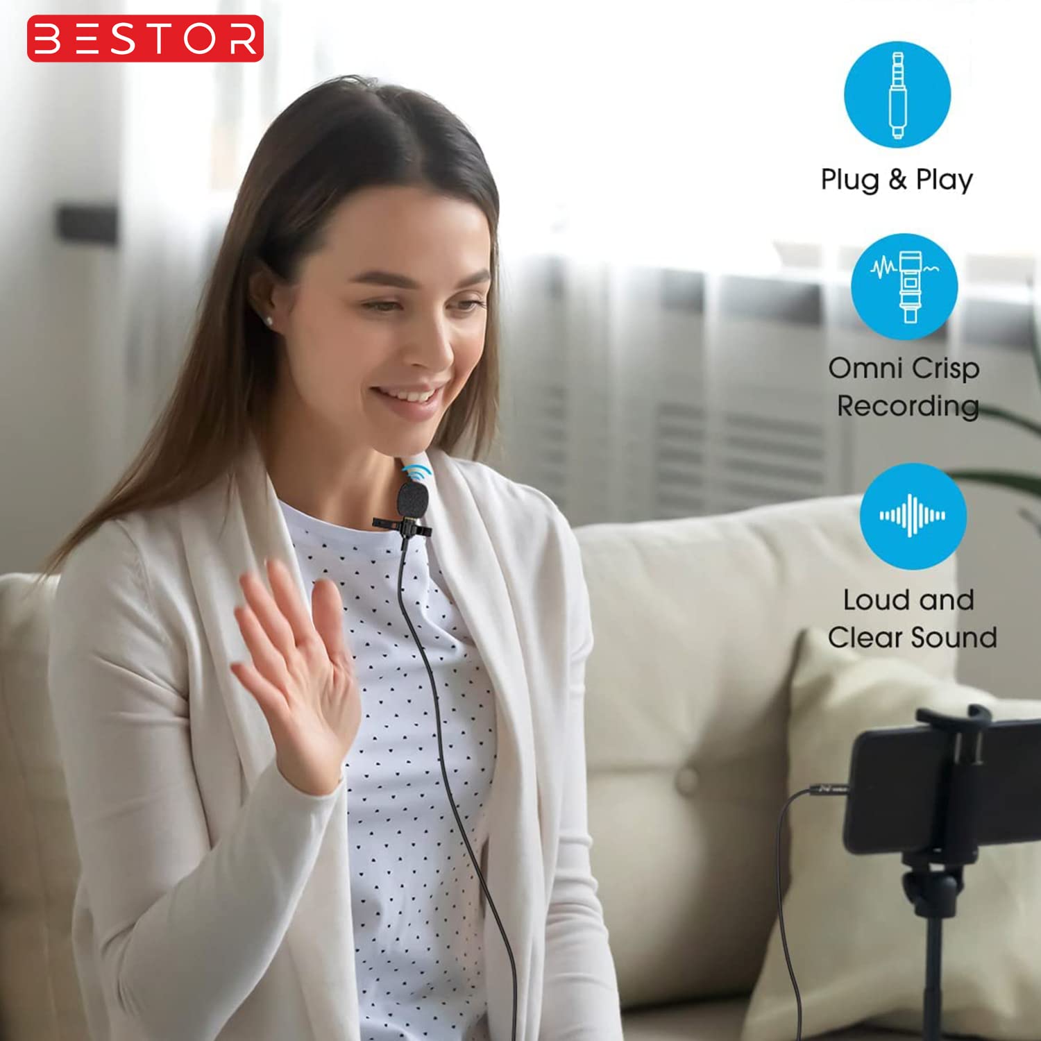 Bestor Voice Professional Dynamic Lapel Collar Mic | Budget-Friendly ...