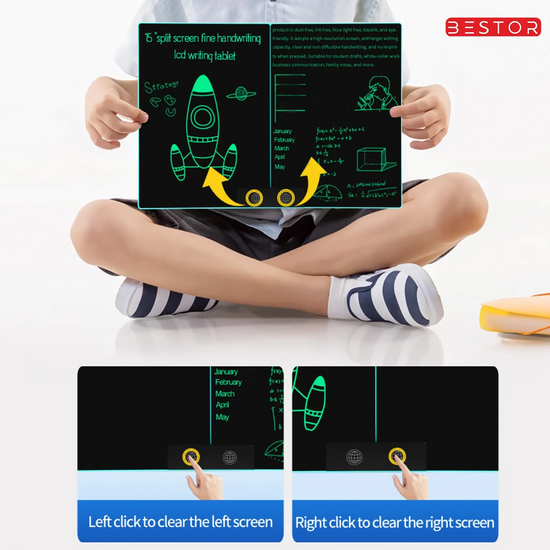 Bestor 15-Inch LCD Writing Tablet | Large Size Writing Pad