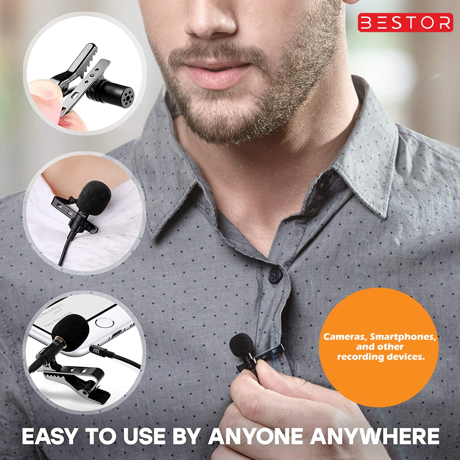 Bestor Voice Professional Dynamic Lapel Collar Mic | Budget-Friendly ...
