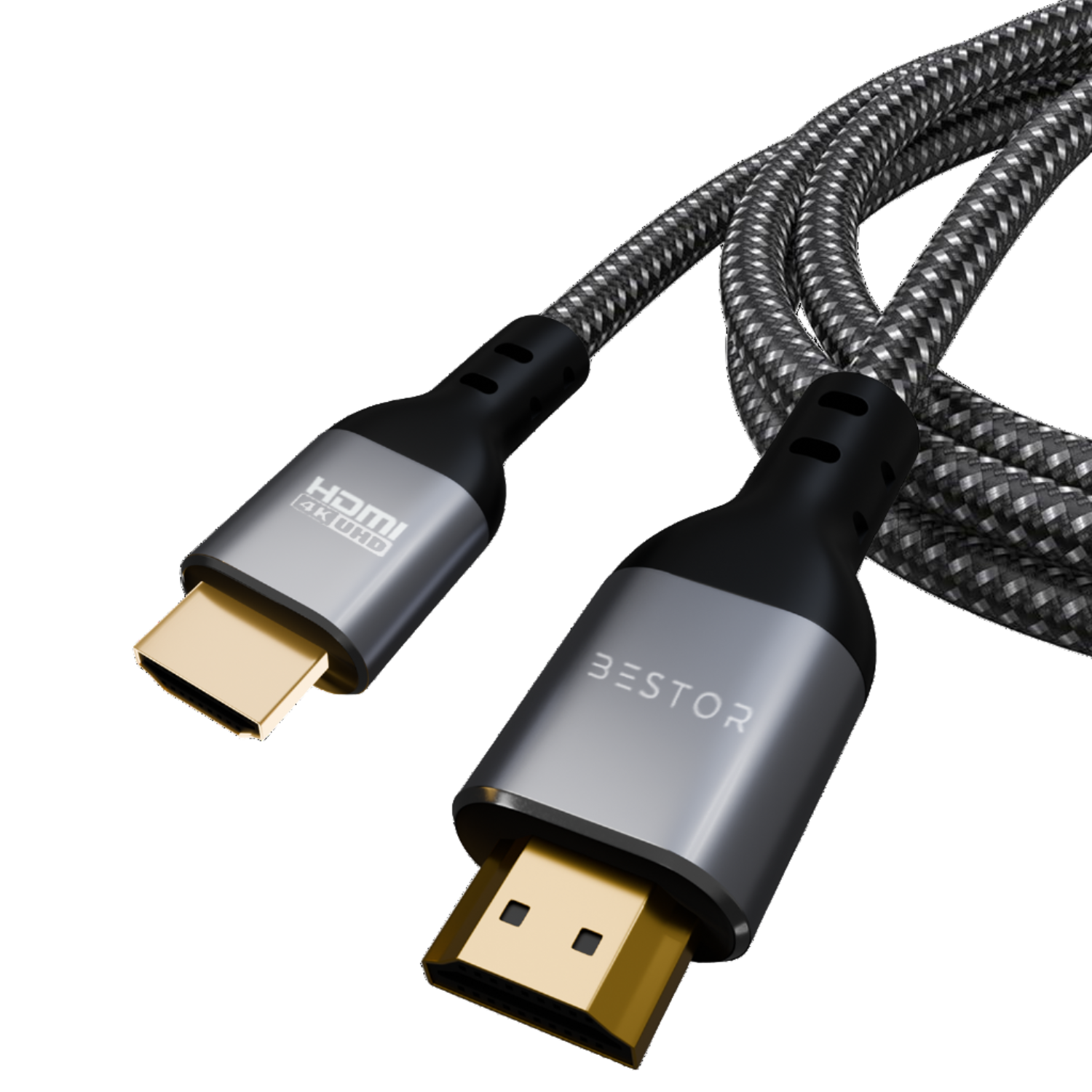 Bestor 4K Braided HDMI Cable | High-Resolution, 4K Gaming Compatible