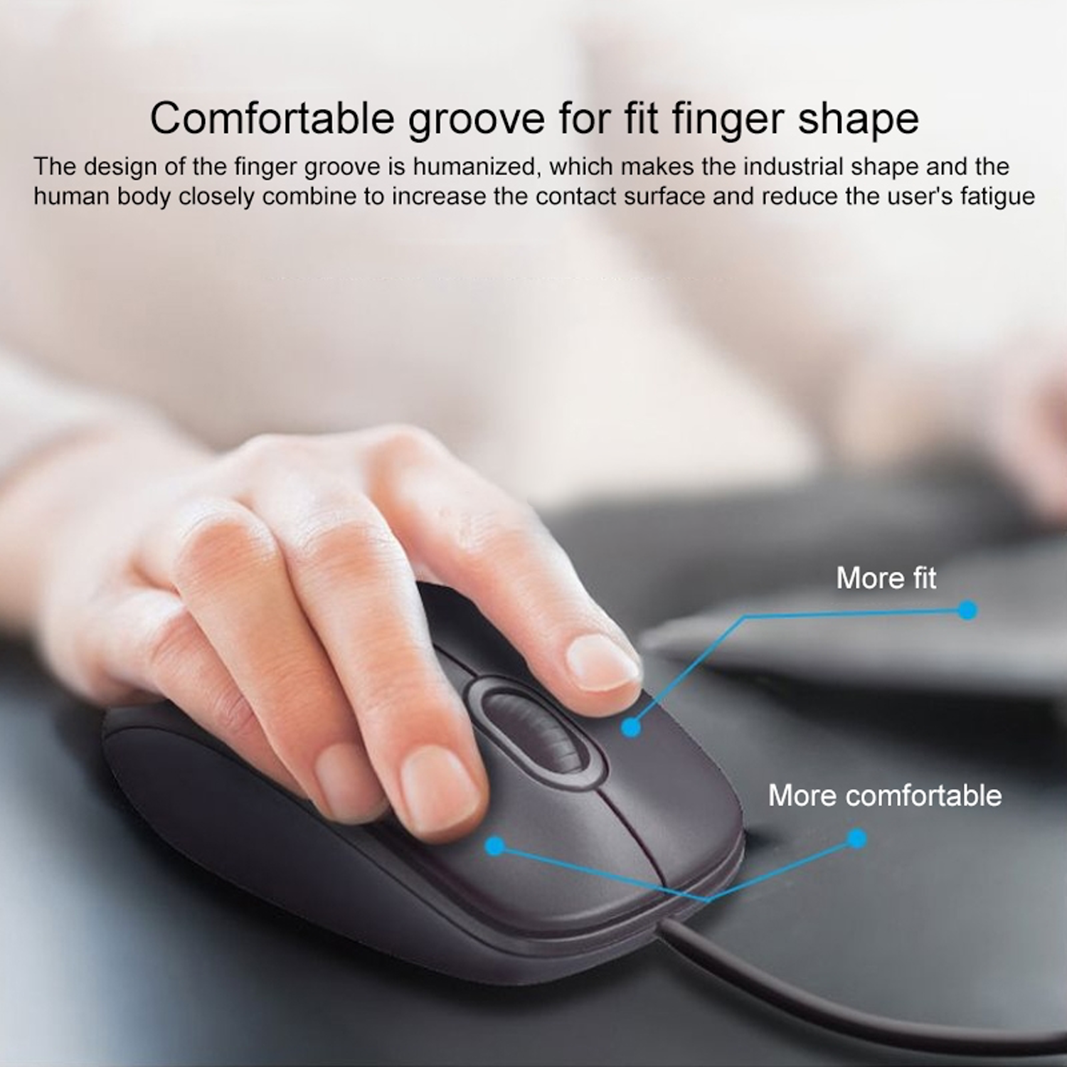 Comfy Optical Wired Mouse – Bestor