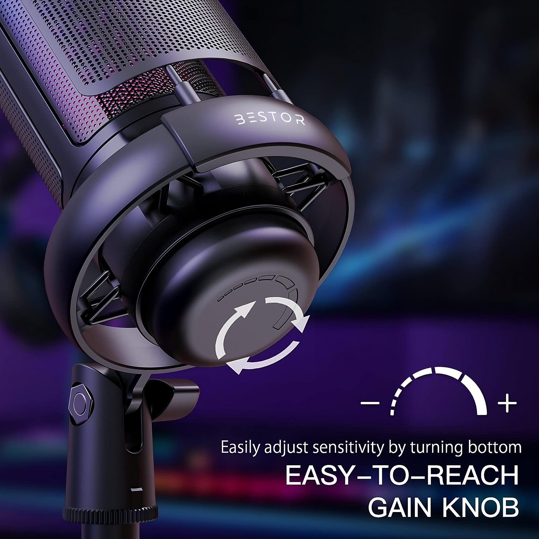Bestor Gaming Microphone with RGB Lighting | Professional, Budget ...