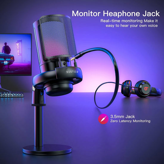 Bestor Gaming Microphone with RGB Lighting | Professional, Budget ...