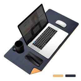 Bestor PVC Mouse Pad | PU Leather, Non-Slip, Double Sided, Full Desk